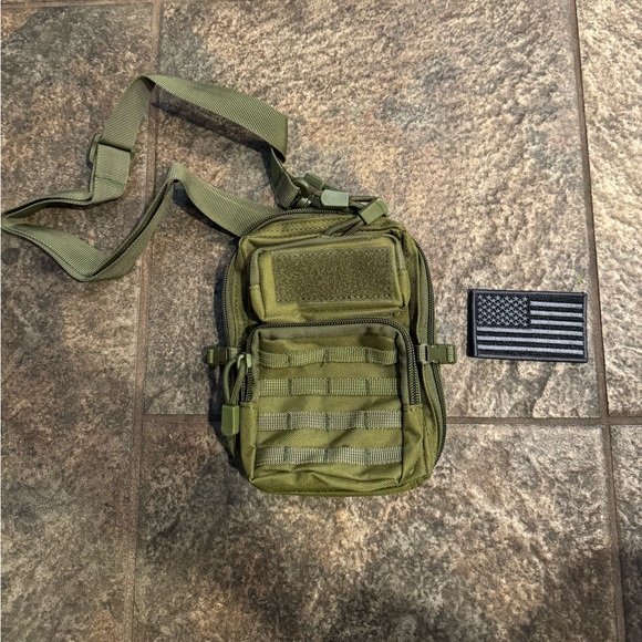 Bags | Military Tactical Style Waist Shoulder Bag W Patch | Poshmark